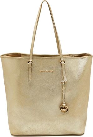 Michael Kors sac cabas en soie &agrave; breloque logo pre-owned - Tons neutres
