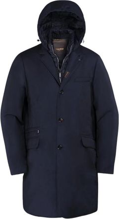 Moorer Homme, Manteaux, Bleu, Taille: L Manteau moderne en duvet ligne Acqua