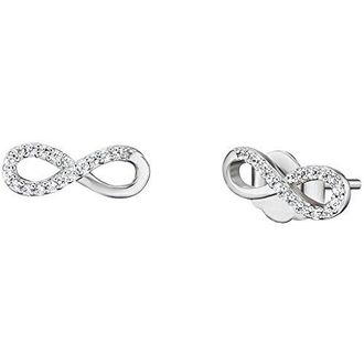 Engelsrufer Infinity argenter pour femmes argent 925 parsemé de 34 Zirconia blanc taille 12 mm