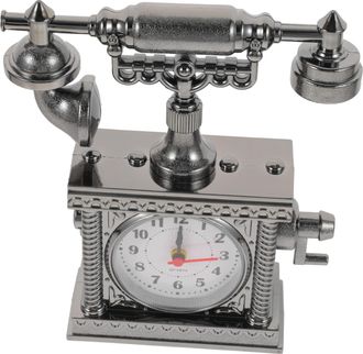 Amosfun Retro-Telefon Mit W&auml;hlscheibe Vintage-Telefon Ornament Abs-Material Dekoratives Telefon F&uuml;r Die Inneneinrichtung