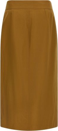 Alberto Biani Wrap Skirt - Brown