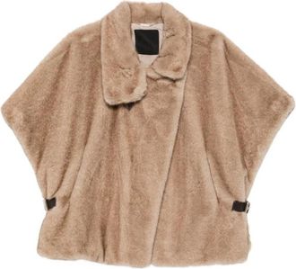Liu Jo Kurzer Kunstpelz-Umhang - - Jackets - Damen - Beige - XS