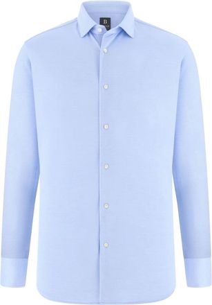 Boggi Milano Homme, Chemises, Bleu, Taille: XL Polo en jersey de coton B Jersey coupe classique
