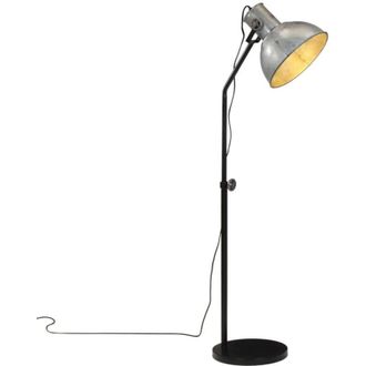 vidaXL Lampadaire 25 W argent vintage 30x30x90-150 cm E27 vidaXL