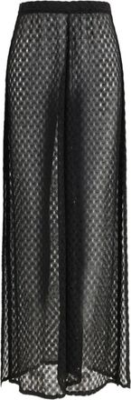 Missoni geometric-patterned trousers - Schwarz