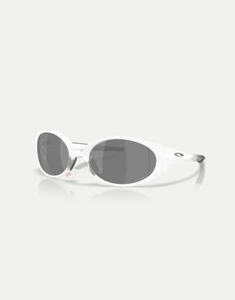 Oakley Eye Jacket Redux Seek Collection - Lunettes de soleil rectangulaires &agrave; verres miroir polaris&eacute;s noirs - Transparent mat