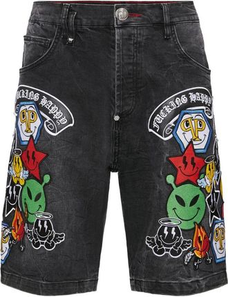 Philipp Plein Herren, Shorts, Grau, W33Größe