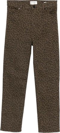Frame Denim Leopard-print Jeans
