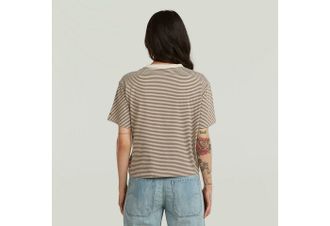 G-Star T-Shirt Relaxed Knot mit Knotendetail, Rundhalsform