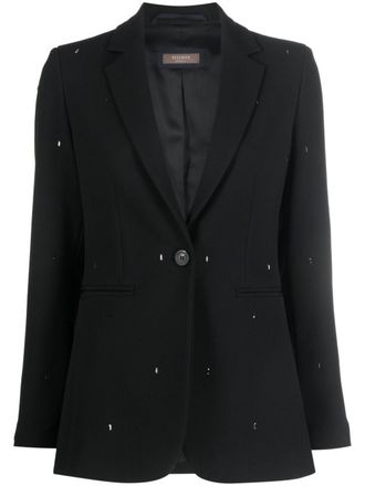 PESERICO Blazer mit Kristallen - Schwarz