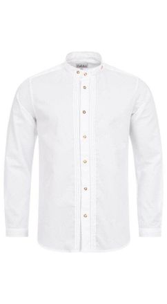 N&uuml;bler Trachtenhemd N&Uuml;BLER Trachtenhemd Langarm Johann, Herren, Gr. XXL, EURO, wei&szlig;, Obermaterial: 100% Baumwolle CO., Hemden Trachtenhemd, Topseller