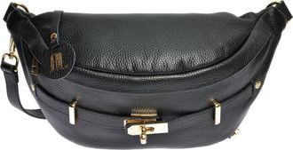 Anna Luchini Schwarz Rindsledertasche