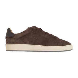 Hogan Homme, Chaussures, Brun, Taille: 45 EU Baskets en daim marron