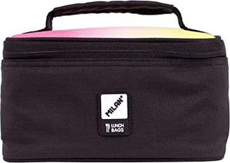milan K&uuml;hltasche f&uuml;r Lebensmittel, 1,5 l, Serie SUNSET, Schwarz