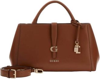 Guess sac à main sac à épaule bandoulière Carrie Girlfriend Satchel Cognac brun