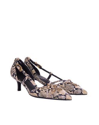 Pinko Womens Slingback Pumps Gloria Multicolour Leather