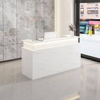 Generic Comptoir de r&eacute;ception en bois et bureau de caisse, bureau dentr&eacute;e compact pour bureaux, salons, espaces de vente au d&eacute;tail, table dordinateur id&eacute;ale p