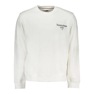 Tommy Hilfiger Homme, Sweatshirts et sweats à capuche, Blanc, Taille: XL SweaT-shirt Blanc à Manches Longues avec Logo