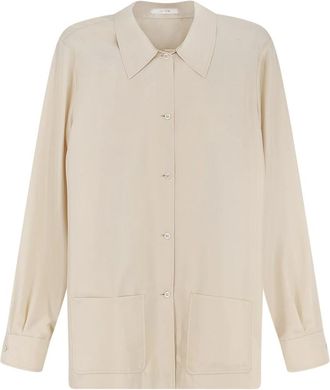 The Row Femme, Blouses et Chemises, Beige, Taille: 38 FR Lucetta Shirt