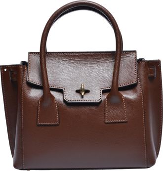 Isabella Rhea Kastanienbraun Rindsledertasche