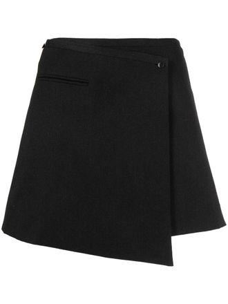 Goodious Asymmetrischer Minirock - Schwarz