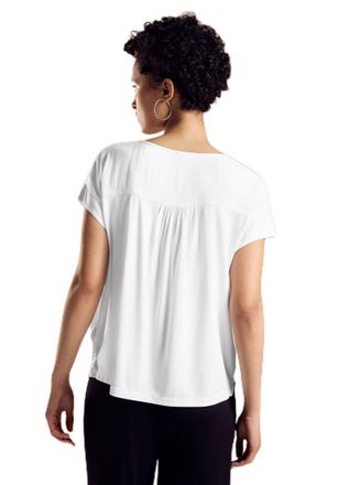 Street One T-Shirt im Materialmix