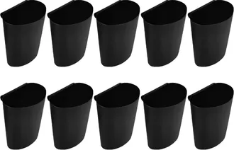 Beaupretty Hemobllo 10 St&uuml;ck Teiliges H&auml;ngende Kunststoff aufbewahrungsk&ouml;rbe f&uuml;r Rollwagen Platzsparende Mehrzweck h&auml;ngebeh&auml;lter als M&uuml;llkorb Stiftehalter und Or