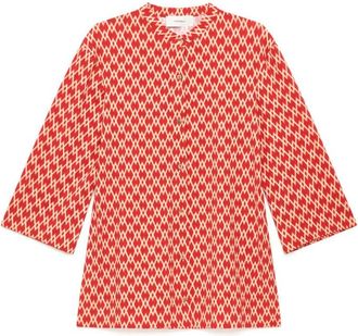 Maliparmi Maliparmi, Femme, Blouses et Chemises, Rouge, Taille: 42 FR Diamond Glow Kaftan