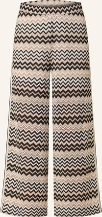 Comma Comma Culotte Mit Galonstreifen beige