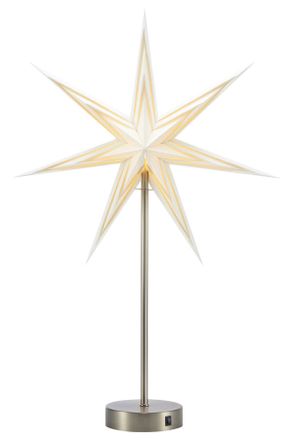 Marksl&ouml;jd Dekostern, Wei&szlig;, Metall, Stern, Stern, 45x63x12 cm, stehend, zum Stellen, Dekoration, Weihnachtsdekoration, Adventssterne