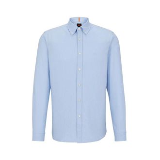 HUGO BOSS Homme, Chemises, Bleu, Taille: L Long Sleeve Shirt