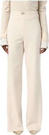 Twinset Femme, Pantalons, Blanc, Taille: 38 FR Wide Leg Pants
