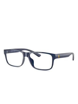 Polo Ralph Lauren lunettes de vue à monture rectangulaire - Bleu