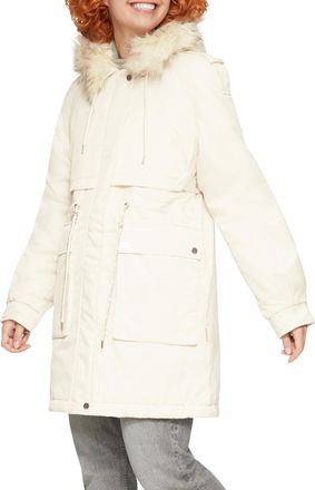 QS by s.Oliver Gef&uuml;tterter Parka mit abnehmbarem Kunstfell