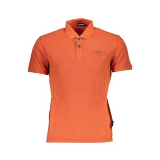 Napapijri Oranges Baumwoll-Poloshirt mit Logo - - Tops - Herren - Orange - M