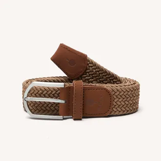 Faguo Ceinture tress&eacute;e camel