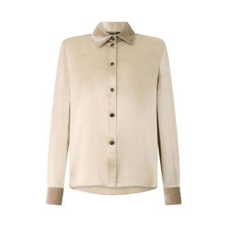Roberto Cavalli Damen, Blusen & Hemden, Braun, SGr&ouml;&szlig;e