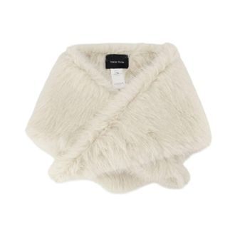 Simone Rocha Verziertes Kunstfell-Halstuch - - Accessories - Damen - Beige - ONE SIZE