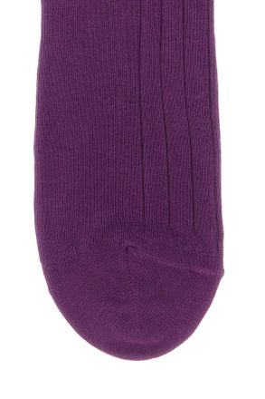 Gallo Stretch Cotton Blend Socks - Purple
