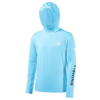 Bassdash Herren Kapuzenpullover Shirt Sonnenschutz UPF50+ UV Pullover Langarm Hoodie f&uuml;r Angeln Rash Guard