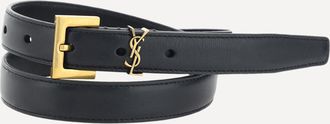 Saint Laurent Cassandre slim Belt Female 85