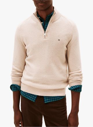 Tommy Hilfiger Pull &agrave; col zipp&eacute; en laine