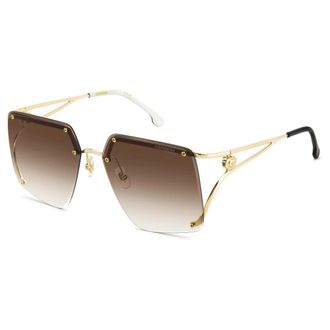 Carrera Braun Goldene Sonnenbrille mit Braun Get&ouml;nt - - Accessories - Damen - Gelb - 60 MM