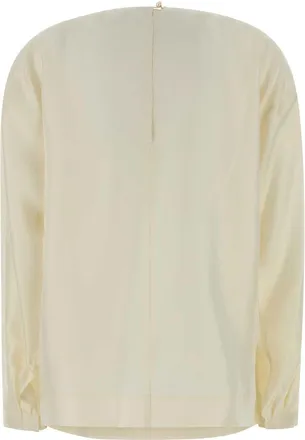 Carven Ecru Exterior: Silk Maglie Sweater