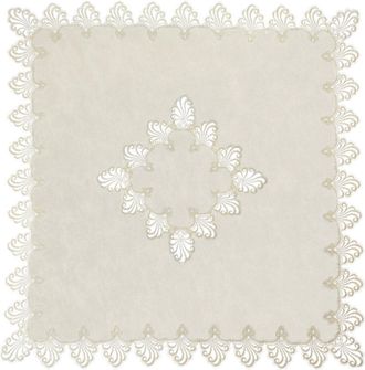 Plauener Spitze 3086M02_11_90902 Tischdecke Nizza, Größe 90 x 90 cm, rechteckig mit Mitte