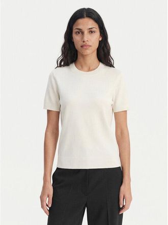 Calvin Klein T-Shirt LV147E303G &Eacute;cru Regular Fit