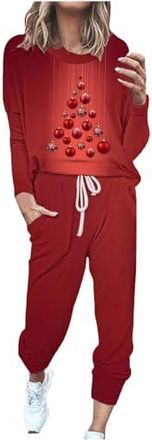 Generic Ensemble de v&ecirc;tements de d&eacute;tente pour femme, col haut, manches longues, fermeture &eacute;clair lat&eacute;rale et pantalon ample &agrave; taille &eacute;lastique, ensemble de lo