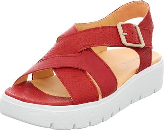 Think Damen Sing Light Lederfutter Sandale, Fragola/Kombi 5000, 37 EU