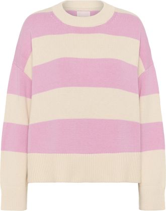 Part Two Strickpullover SerafinePW L, Prism Pink Stripe L