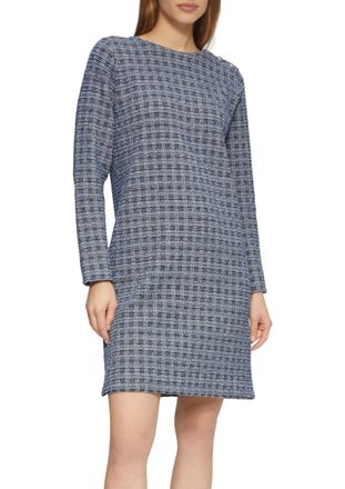 s.Oliver Kurzes Bouclé-Kleid mit Zierknöpfen